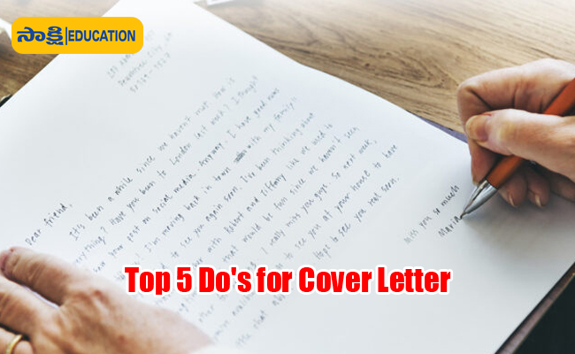 Top 5 Do's for Cover Letter