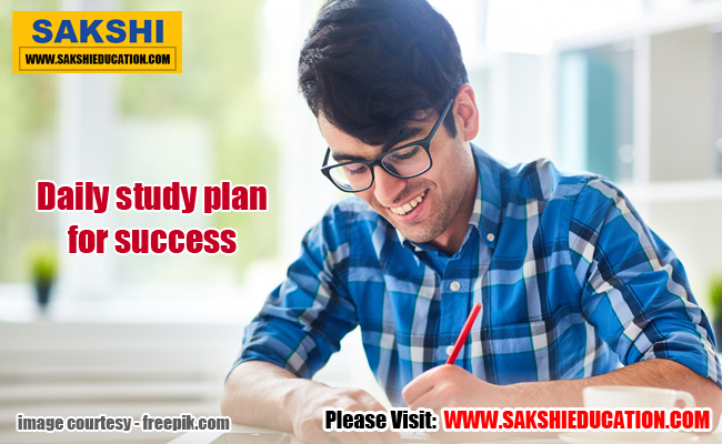 Daily study plan for success