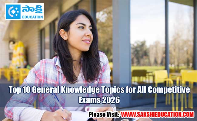 Top 10 general knowledge topics for all competitive exams 2026