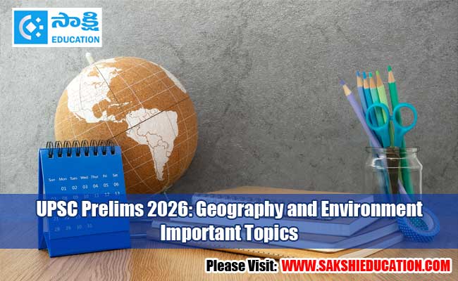 Upsc prelims 2026 geography and environment important topics