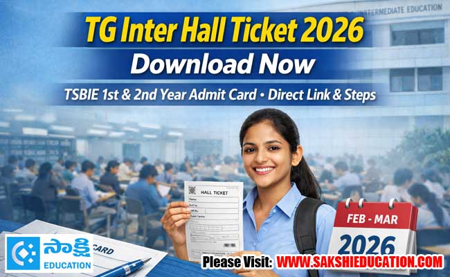 Tg inter hall ticket 2026 download link check tsbie 1st 2nd year admit ...