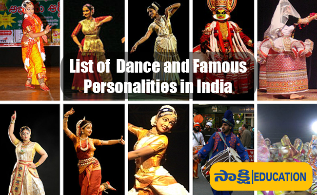 List of Dance Forms and Famous Personalities in India