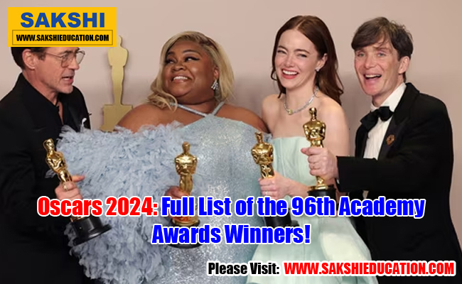 Oscars 2024: Full List of the 96th Academy Awards Winners!