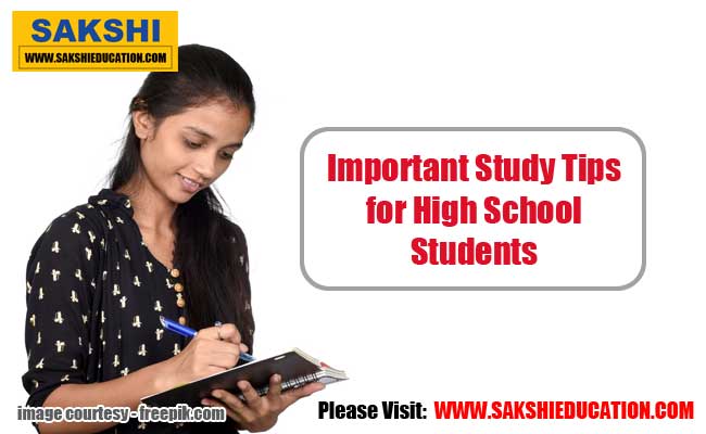 Important Study Tips for High School Students