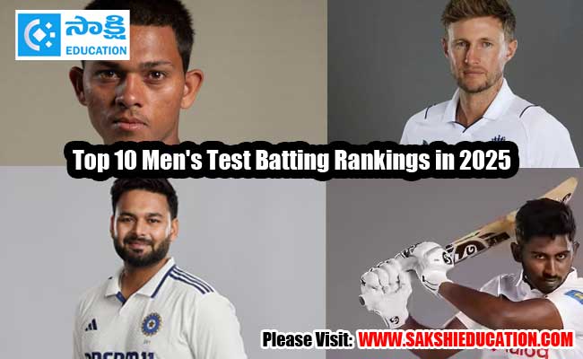 Top 10 mens test batting rankings in 2025